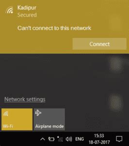 Fix Windows Cant Connect To This Network Error TechCult