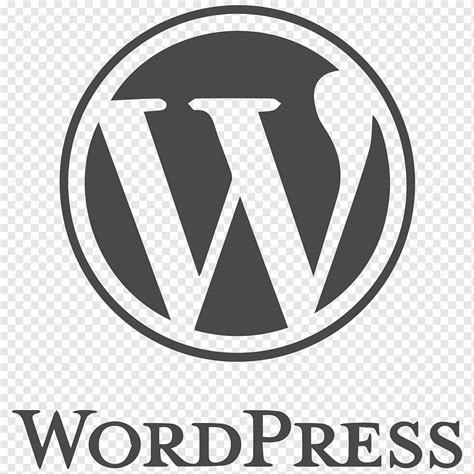 Wordpress Plain Wordmark Logo Icon Png Pngwing