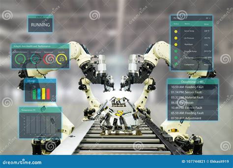iot industry 4 0 concept smart factory using automation robotic arms