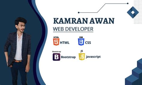 be your front end web developer using html css bootstrap by mr kaman