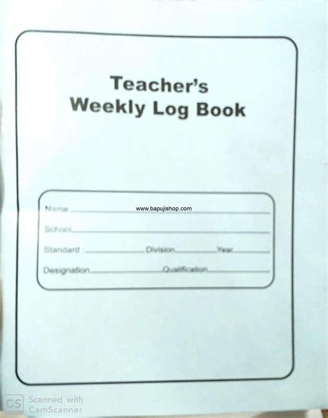 Teachers Log Book New Format For Mumbai And Beyond