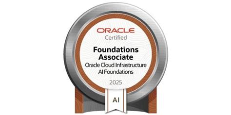 Oracle Cloud Infrastructure 2025 Certified Ai Foundations Associate Saritha Yadagiri