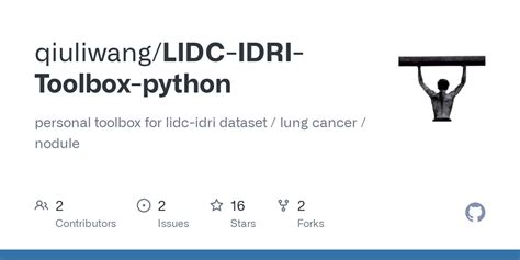 Github Qiuliwanglidc Idri Toolbox Python Personal Toolbox For Lidc Idri Dataset Lung