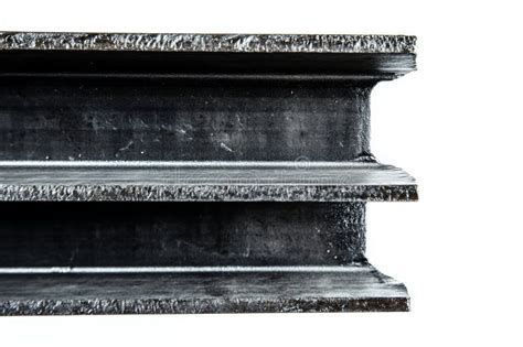 High Carbon Construction Steel Isolated On A White Backdrop Stock