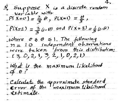 Solved 5 Suppose X Is A Discrete Random Variable With