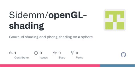 Github Sidemmopengl Shading Gouraud Shading And Phong Shading On A