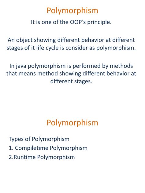Polymorphism Pdf Class Computer Programming Method Computer