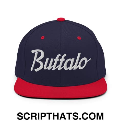 Buffalo Script Snapback Hat Script Hats