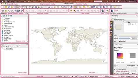 The Qgis Interface — Mapping 101 The Qgis Interface — Mapping 101