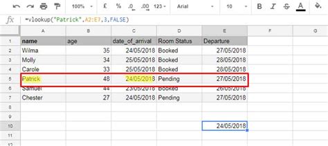 Dynamic Index Column In VLOOKUP In Google Sheets