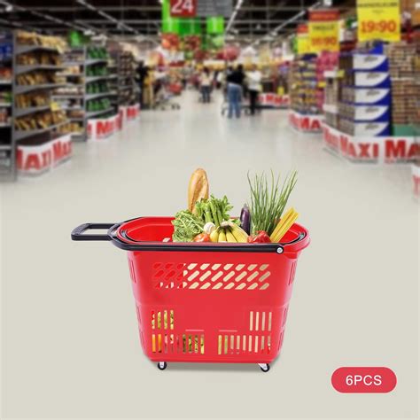 carrito de compras de 6 piezas moderno carrito de compras de 35 l9 2