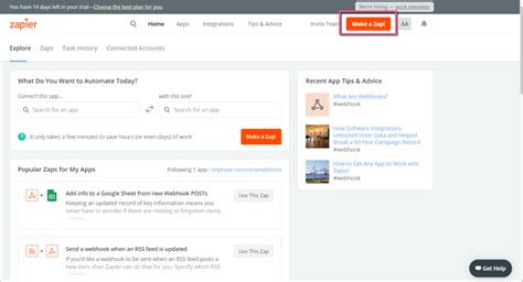 How To Use Webhooks With Zapier Walkme Help Center