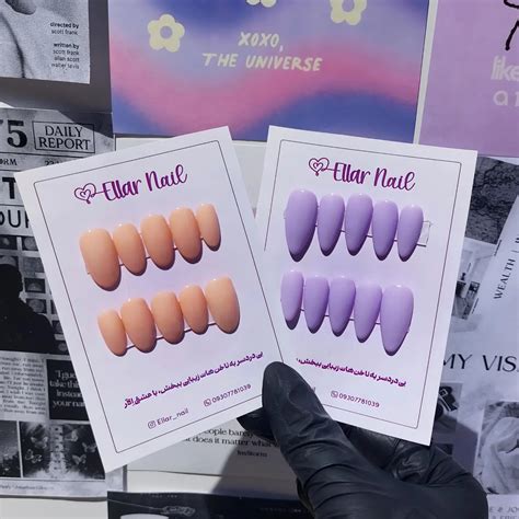 ‎ناخن مصنوعیpress On Nails 💜‎ Ellarnail • Instagram Photos And Videos