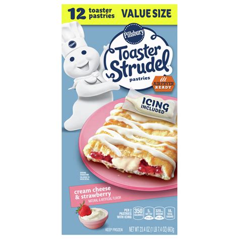 Save On Pillsbury Cream Cheese And Strawberry Toaster Strudel Pastries