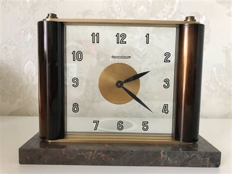 Tabletop Clock Jaeger Lecoultre Brass Glass Marble Catawiki