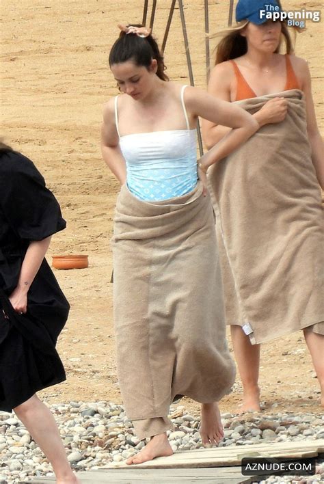 Ana De Armas Rocks Sexy Swimsuit At Greek Beach AZNude