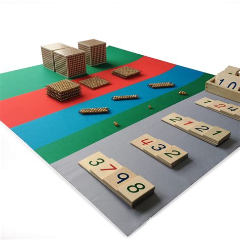 Place Value Working Mat Montessori Math Teaching Material