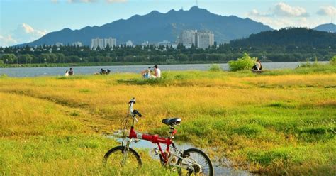 포토친구 빨간 자전거가 있는 풍경