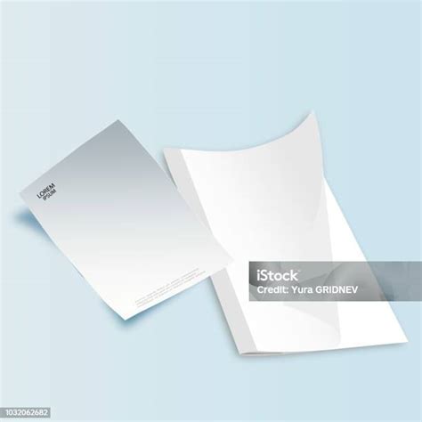 잡지 책 소책자 안내 책자의 빈 커버 그림을 흰색 배경에 고립입니다 서식 파일 디자인에 대 한 준비를 비웃는 다 벡터 0명에