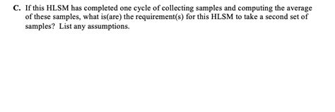 For The Following Problem A Given A Complete A Hlsm