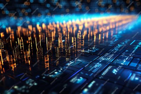 A Rendering Of A Technology Data Binary Code Network Background Premium Ai Generated Image