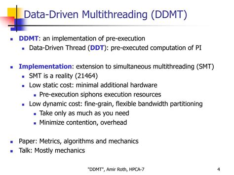 Ppt Speculative Data Driven Multithreading An Implementation Of Pre
