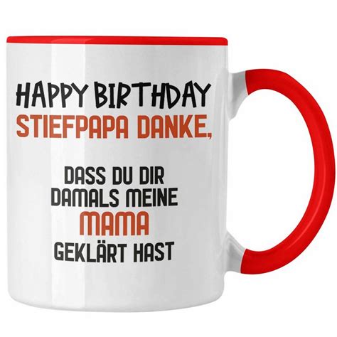 Trendation Tasse Trendation Tasse Stiefvater Geschenk Geburtstag