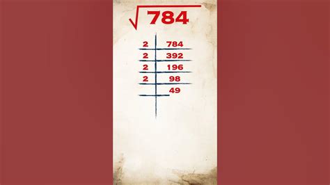Square Root Of 784 784 Ka Vargmul Shorts Viral Trending