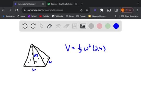 solved a regular square pyramid has volume of 2400 cm 3 and height