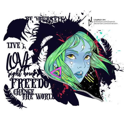 Lina Noir Another Merch Print 2 Ver