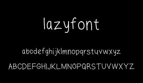 Lazyfont Free Font