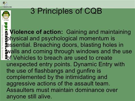 Close Quarters Battle Cqb Ppt