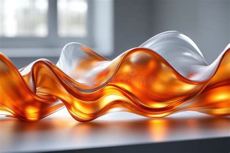 Layered Translucent Forms Mimic Thick Flowing Liquid Textures Featuring Smooth Organic Waves