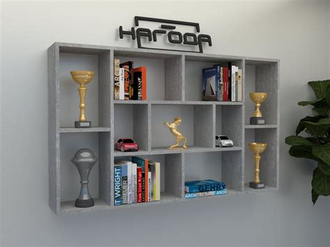 ᐉ Полиця Klick System ПК 71 на стіну книжкова Бетон індастріал 11870559 • Краща ціна в Києві