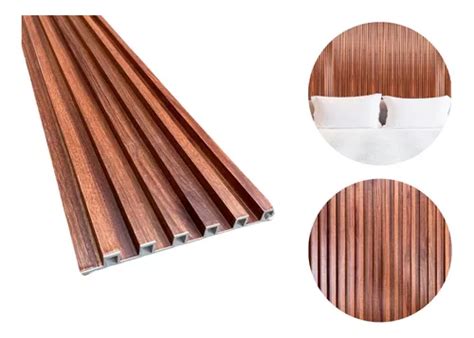 Lambrin Interior Decorativo Wpc Cedro 14 Pzs Premium 7 M2 Meses Sin Interés