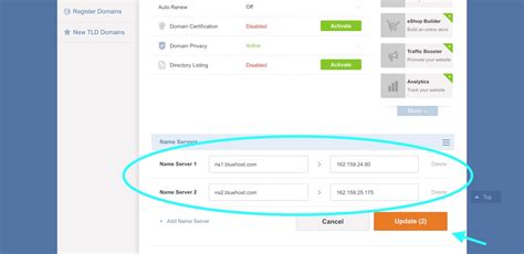 How To Change Domain Name Server DNS Records To Point At Bluehost