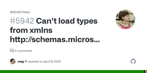 Cant Load Types From Xmlns Dotnet 2021 Maui After A Successful