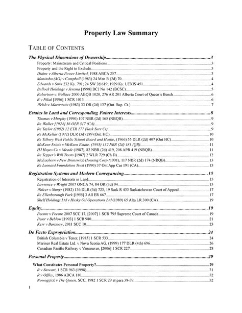 Property Summary Young 2019 2020 Property Law Summary The Physical