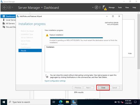 How To Install Windows Server Container Host
