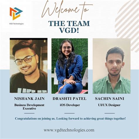 Vgd Technologies On Linkedin Welcomenewhires Teamvgd Businessdevelopment Iosdevelopment