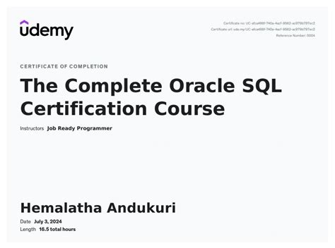 Hema Latha On Linkedin Successful Completed My Oracle Sql Course With Practical Knowledge