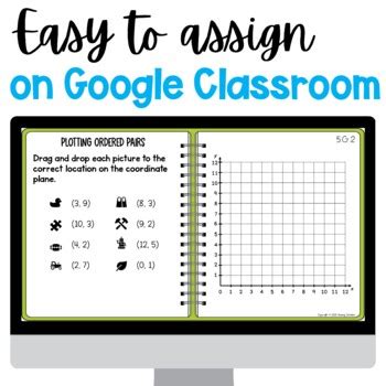 Coordinate Plane Digital Practice BUNDLE Google Digital Learning
