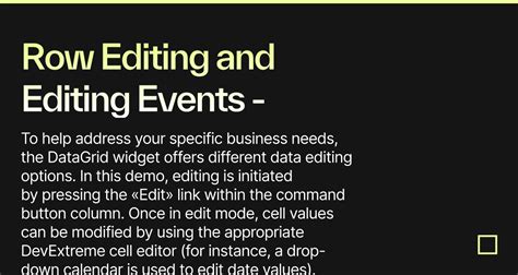 Row Editing And Editing Events Devextreme Data Grid Codesandbox