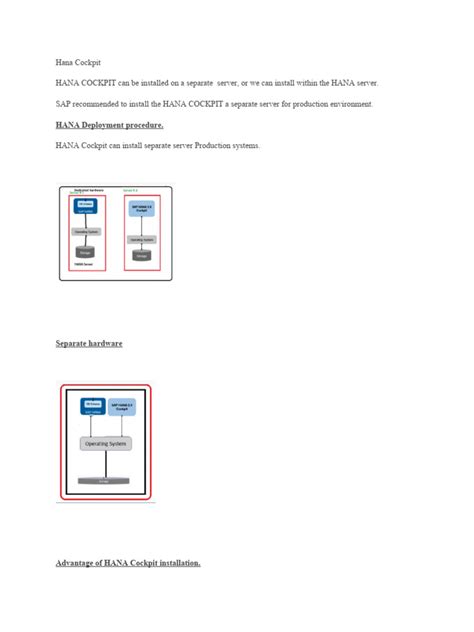 Hana Cockpit Pdf Server Computing Installation Computer Programs