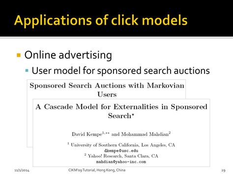 ppt statistical models for web search click log analysis powerpoint