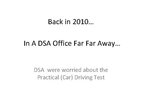 Back In In A DSA Office Far