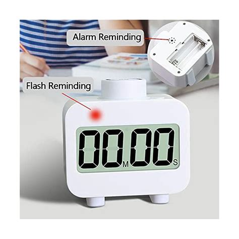 Digital Visual Kitchen Timer Rotating Mute Count Updown Timer Loud