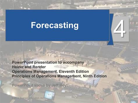 Chapter 4 Forecasting Operations Management Pdf