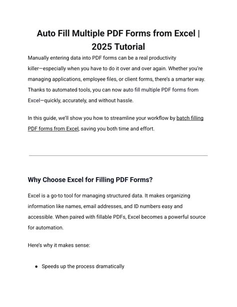 Ppt Auto Fill Multiple Pdf Forms From Excel 2025 Tutorial Powerpoint Presentation Id14333226
