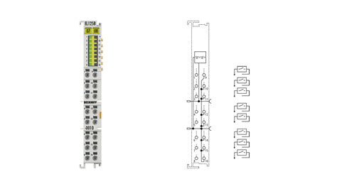 EL1258-0010 | EtherCAT Terminal, 8-channel digital input, 24 V DC, 1 µs ...